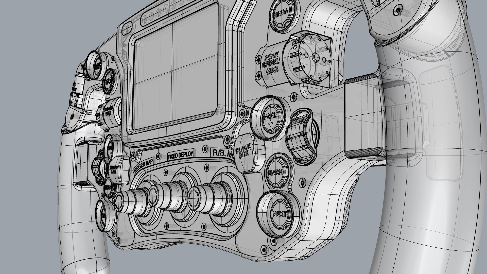 PRECISION SIM ENGINEERING GPX STEERING WHEEL 3D model | CGTrader