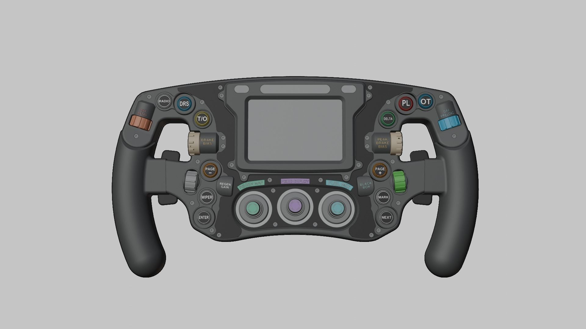 PRECISION SIM ENGINEERING GPX STEERING WHEEL 3D model | CGTrader