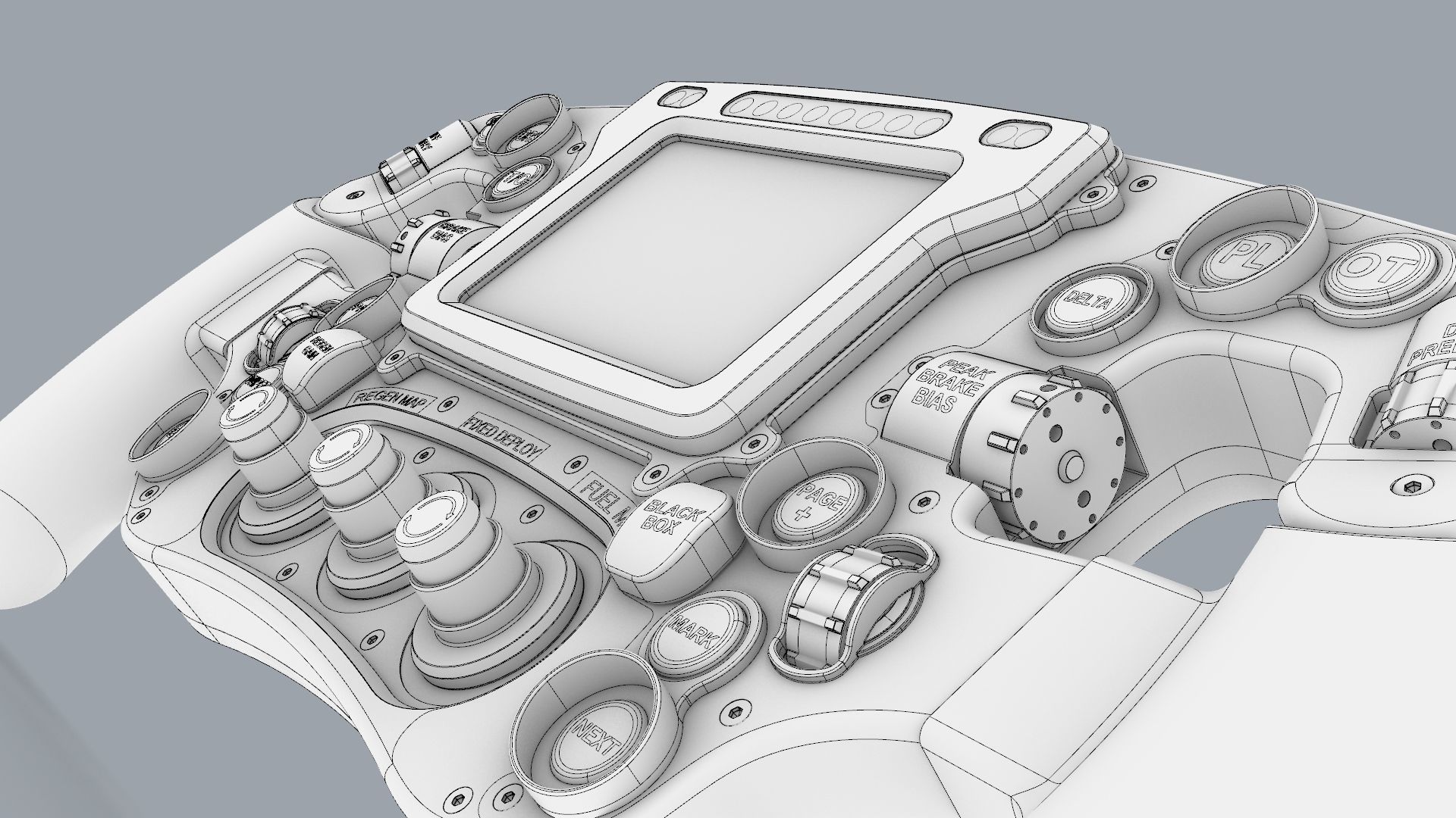 PRECISION SIM ENGINEERING GPX STEERING WHEEL 3D model | CGTrader