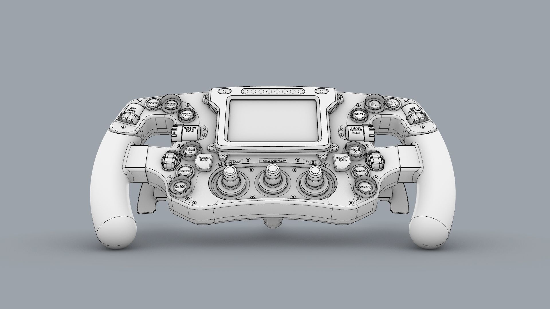 PRECISION SIM ENGINEERING GPX STEERING WHEEL 3D model | CGTrader