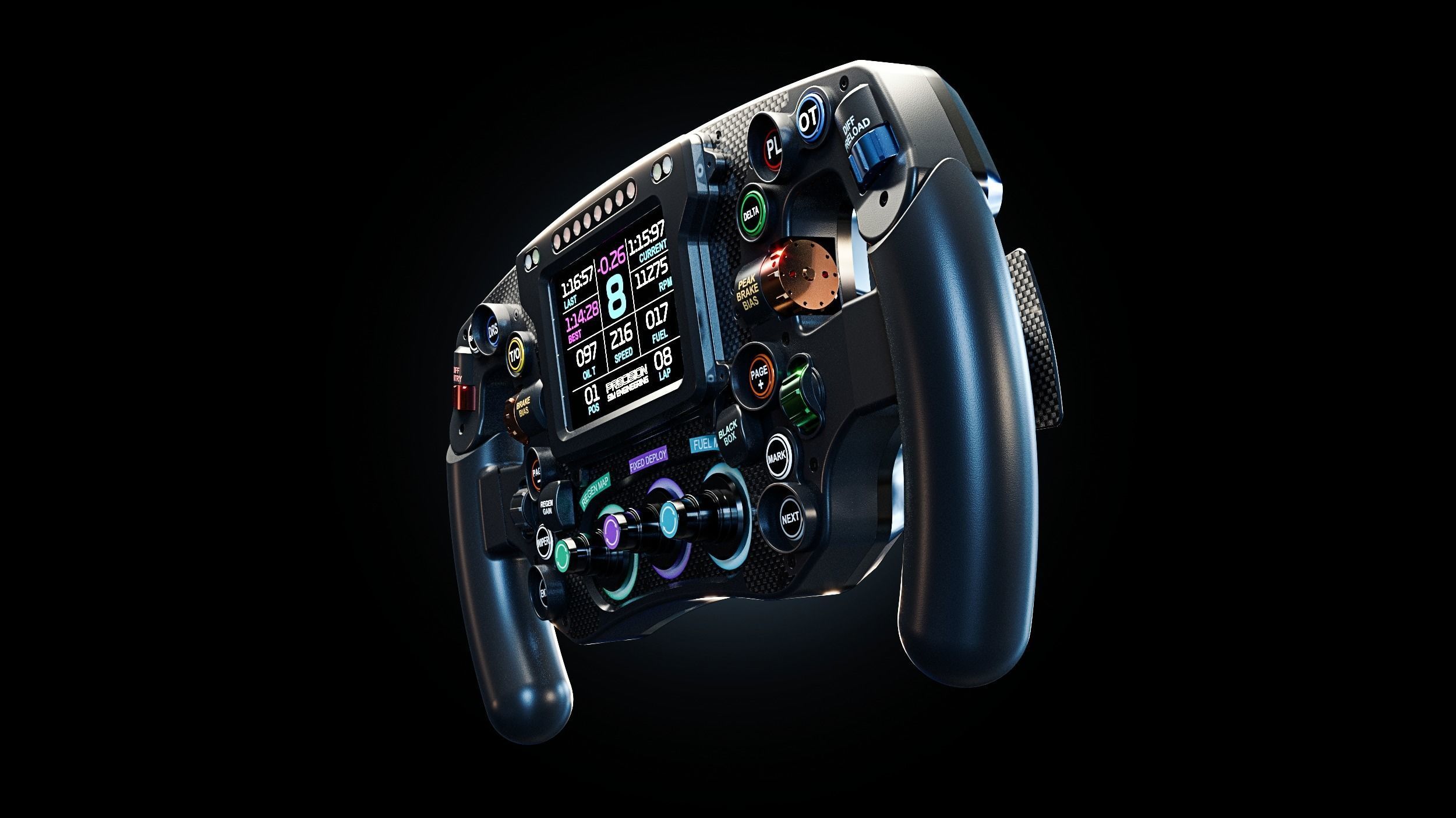 PRECISION SIM ENGINEERING GPX STEERING WHEEL 3D model | CGTrader