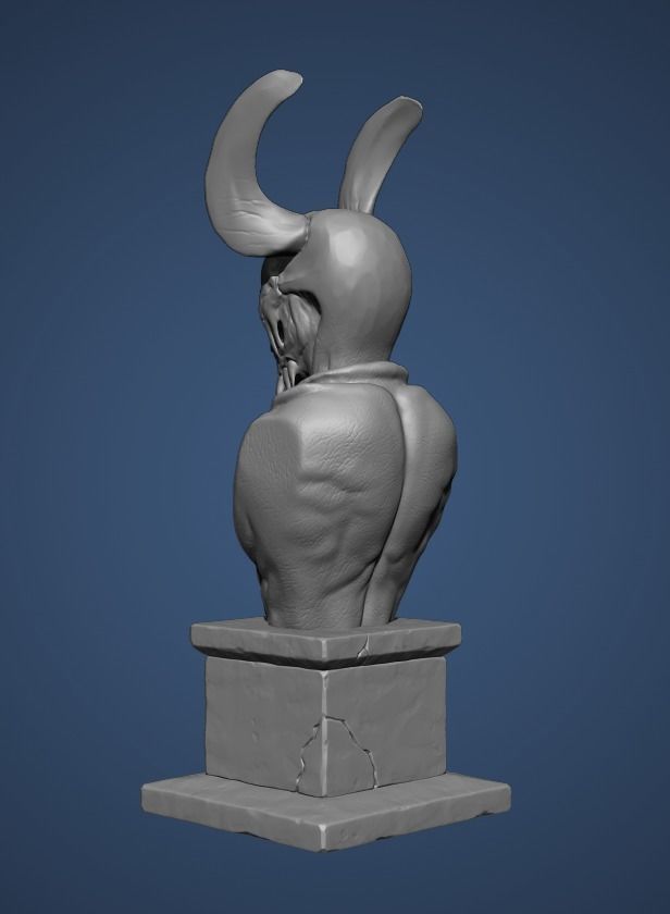 Demon Bust for 3D Print 3D model 3D printable | CGTrader