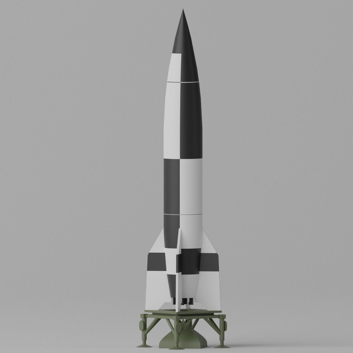 WW2 V2 Rocket Missile 3D model | CGTrader