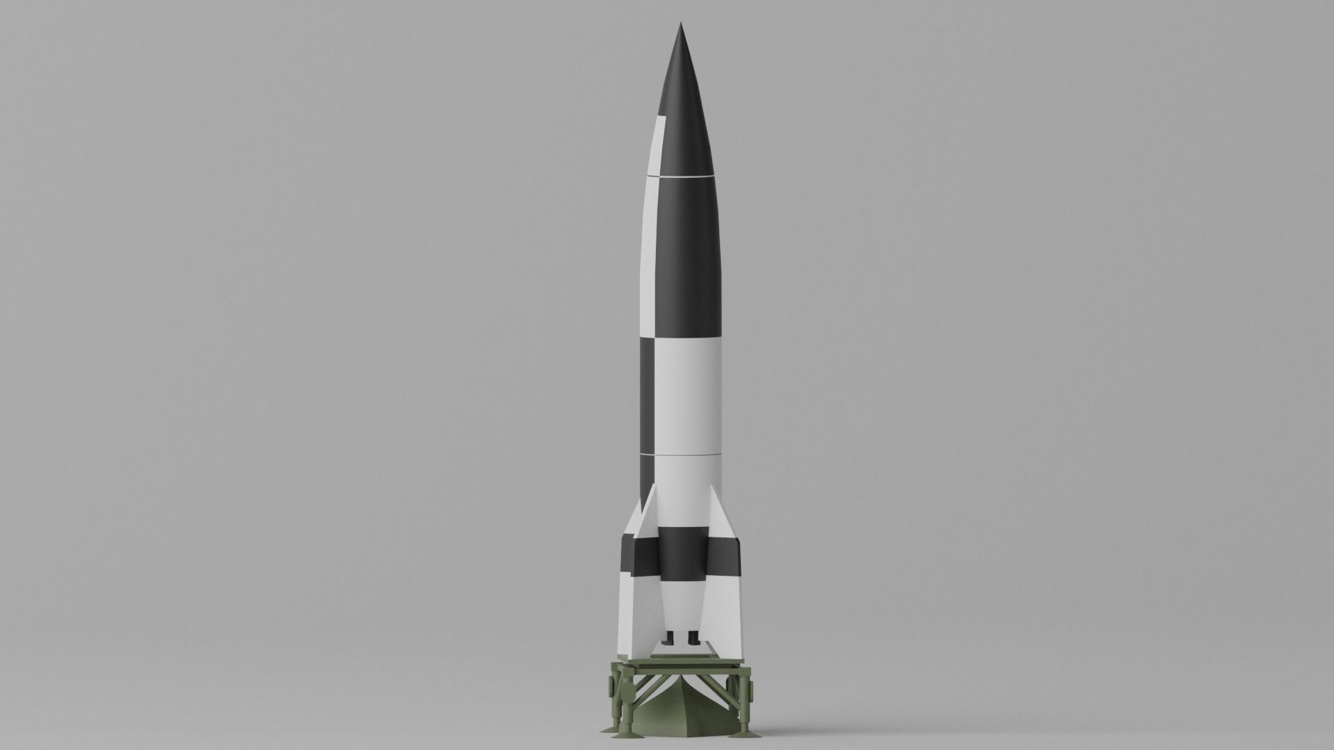 WW2 V2 Rocket Missile 3D model | CGTrader