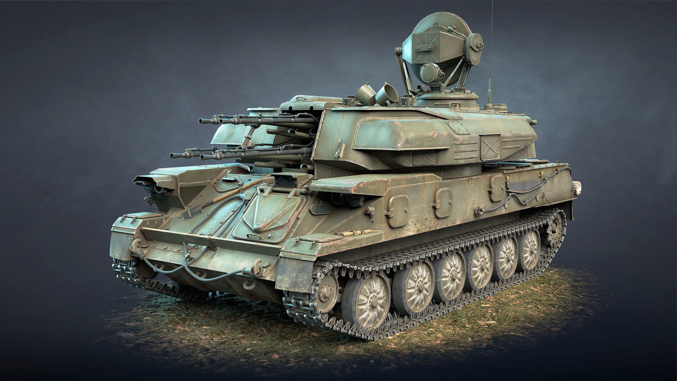 3D model ZSU-23-4 Shilka Game Ready VR / AR / low-poly | CGTrader