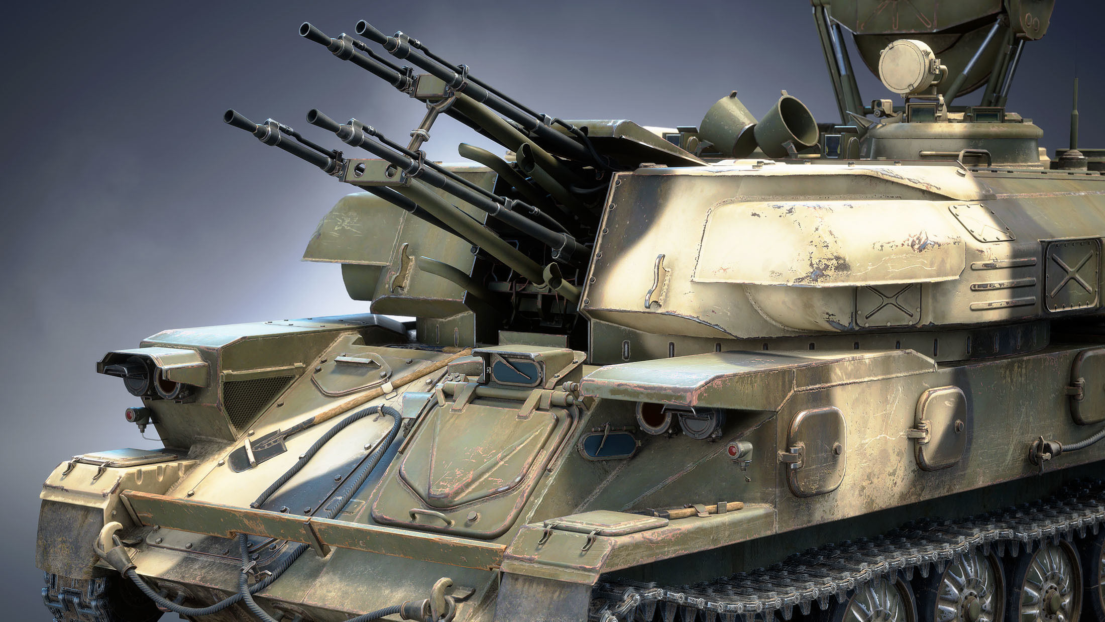 3D model ZSU-23-4 Shilka Game Ready VR / AR / low-poly | CGTrader