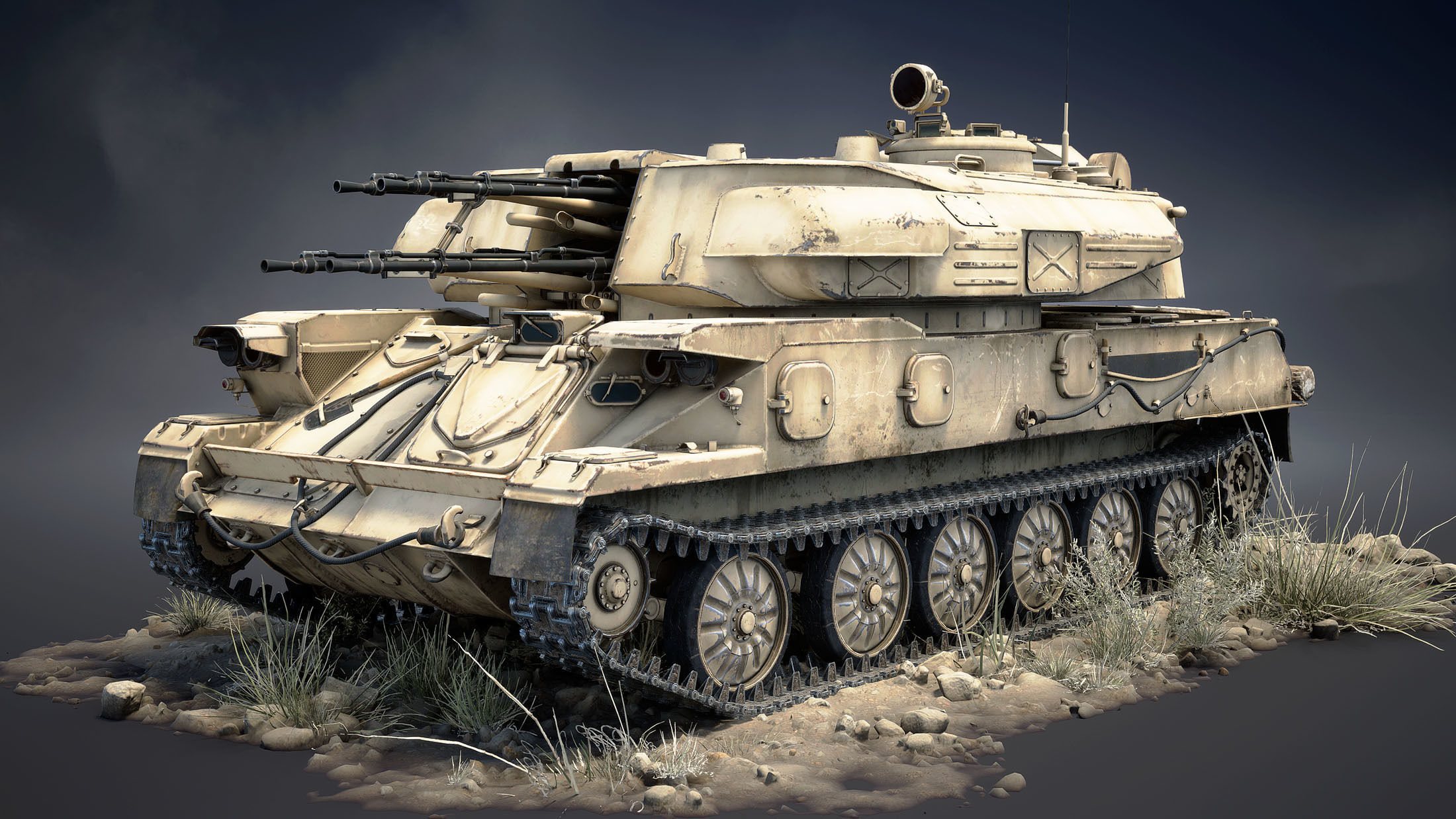 3D model ZSU-23-4 Shilka Game Ready VR / AR / low-poly | CGTrader