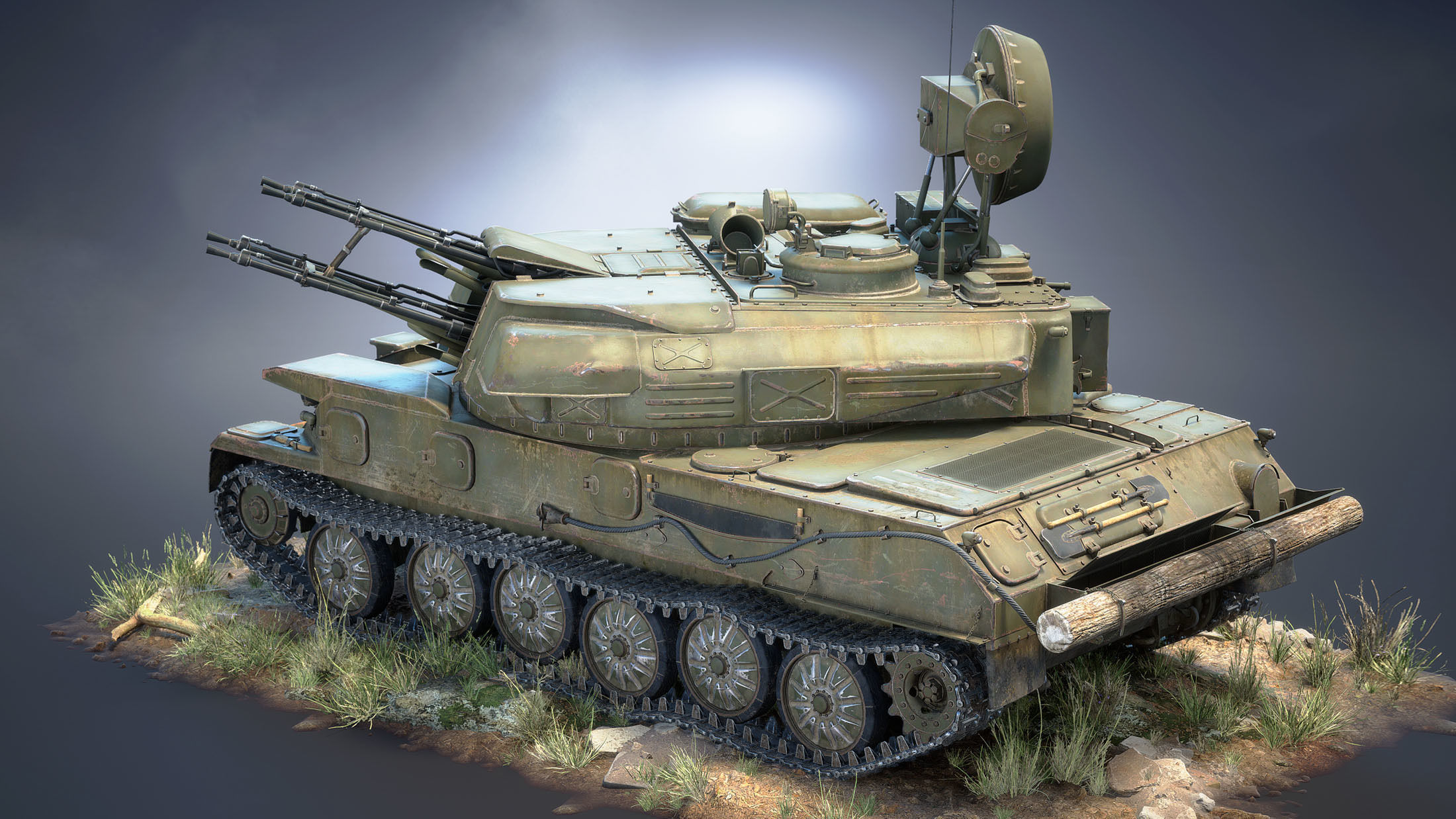 3D model ZSU-23-4 Shilka Game Ready VR / AR / low-poly | CGTrader