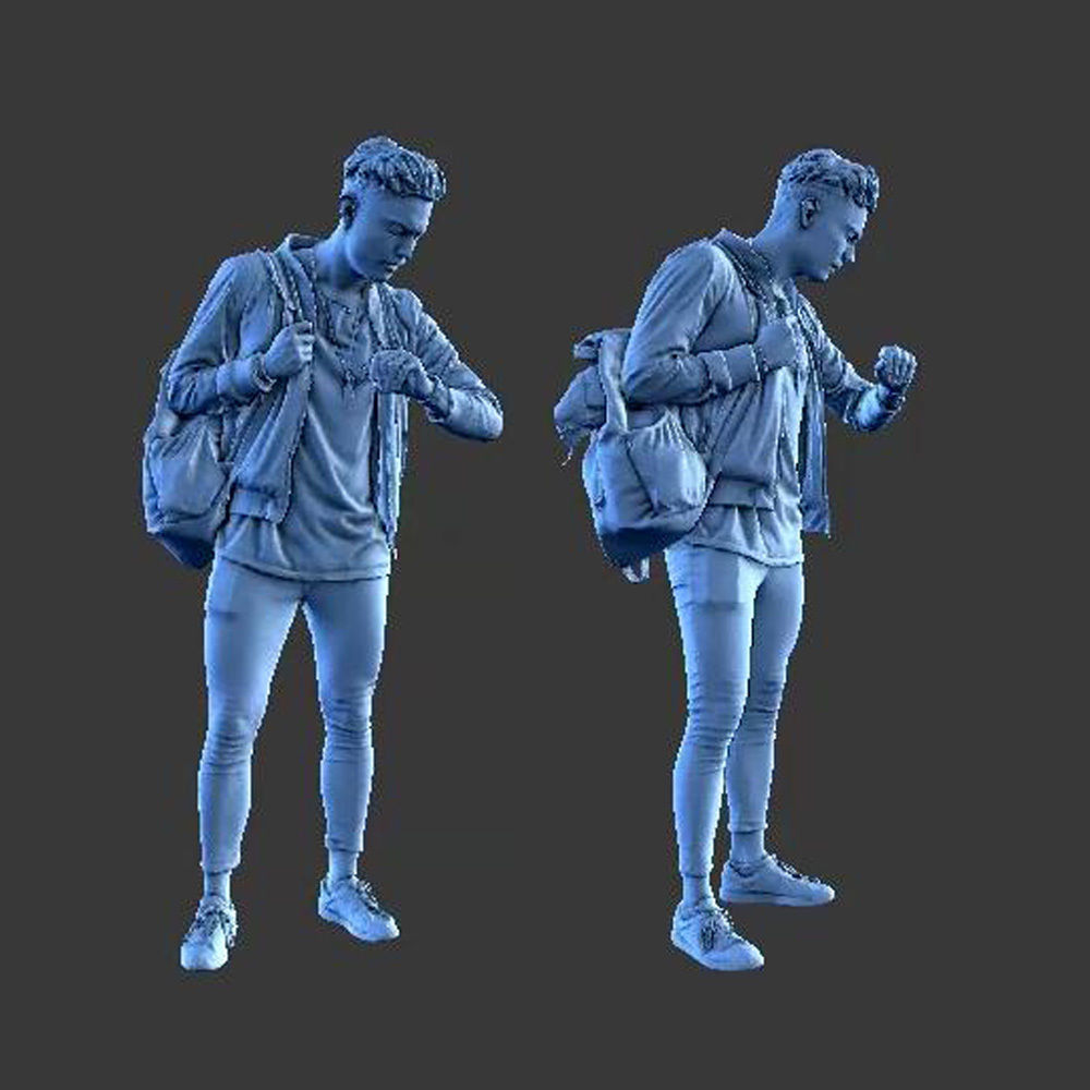MAN A34 FIGURE DIORAMA 3D model 3D printable | CGTrader