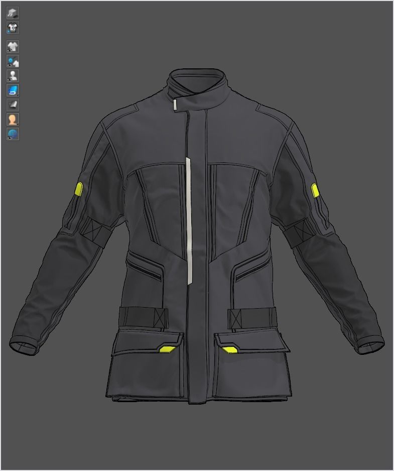 The Jacket 07 - 97 Marvelous Designer and Clo3D 3D model | CGTrader