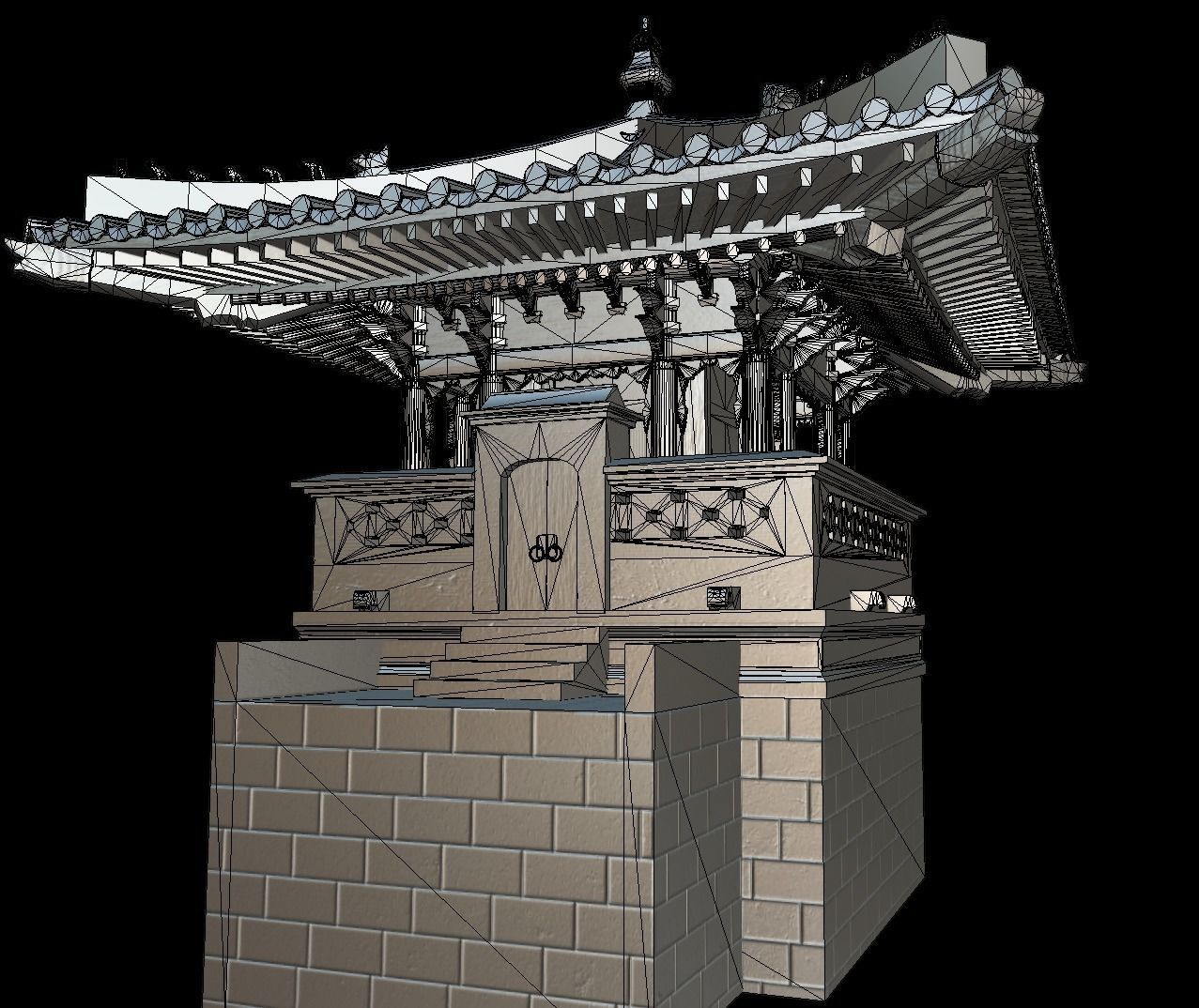 Korean Traditional Watchtower - Dongsipjagak 3D model | CGTrader