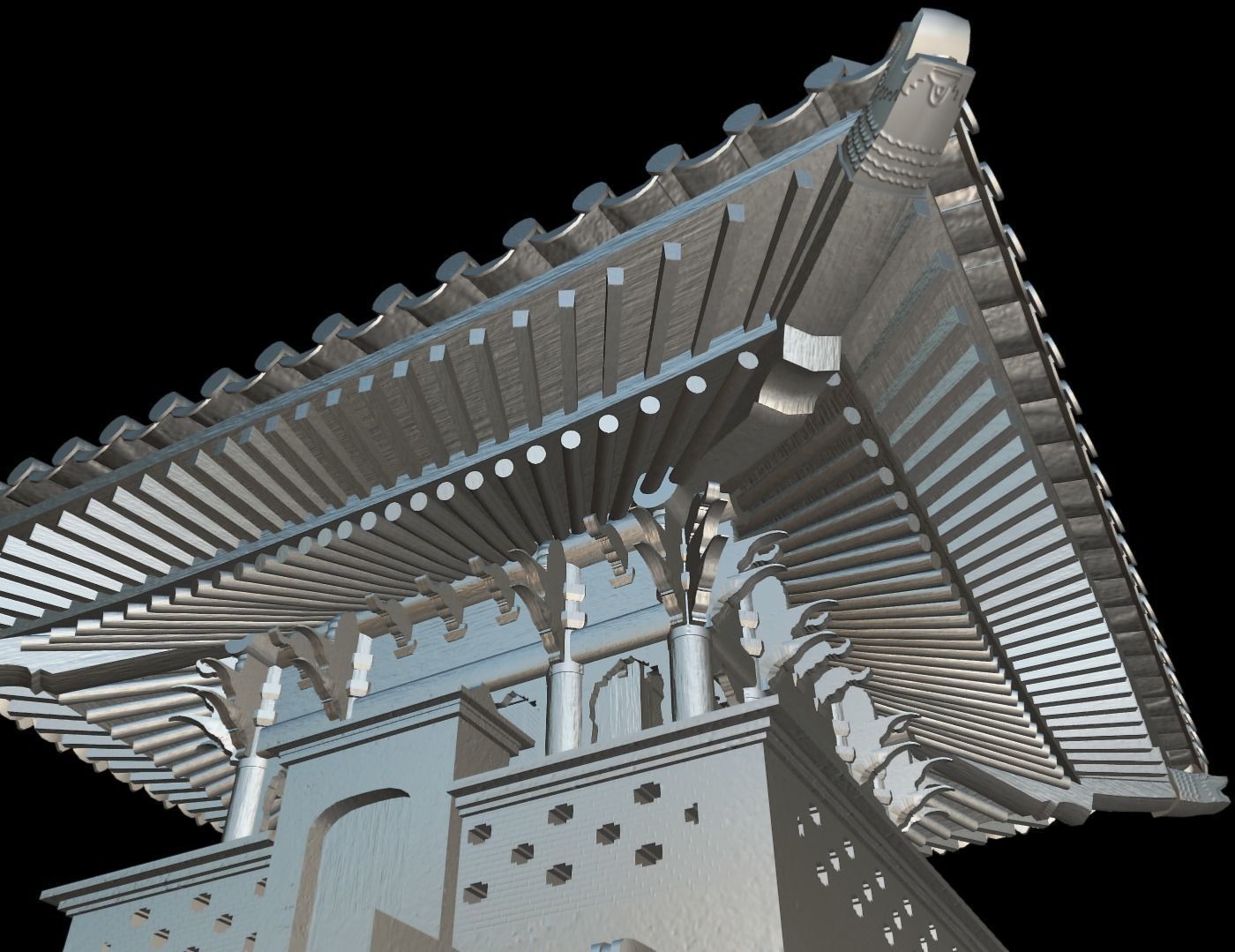 Korean Traditional Watchtower - Dongsipjagak 3D model | CGTrader