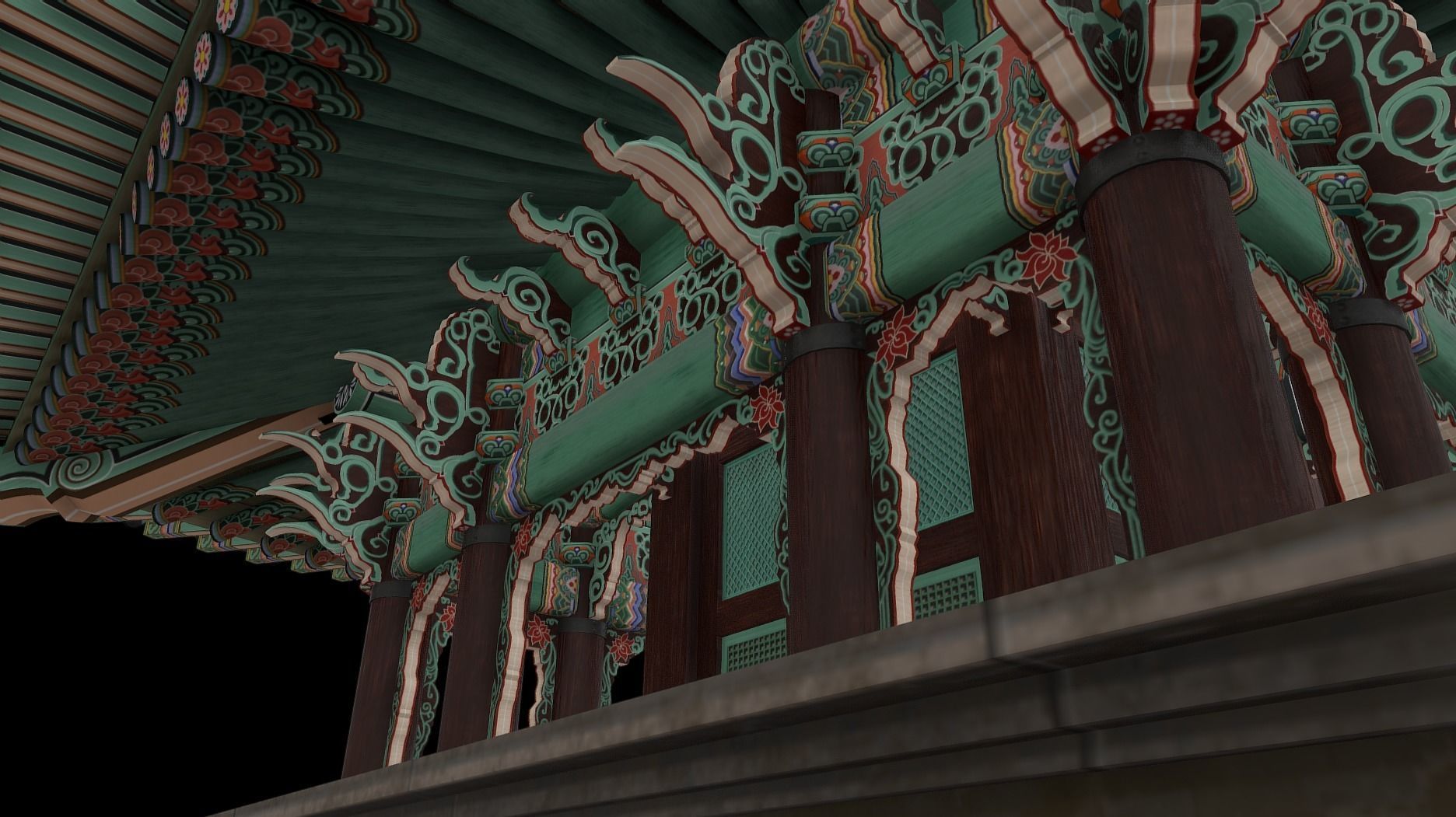 Korean Traditional Watchtower - Dongsipjagak 3D model | CGTrader