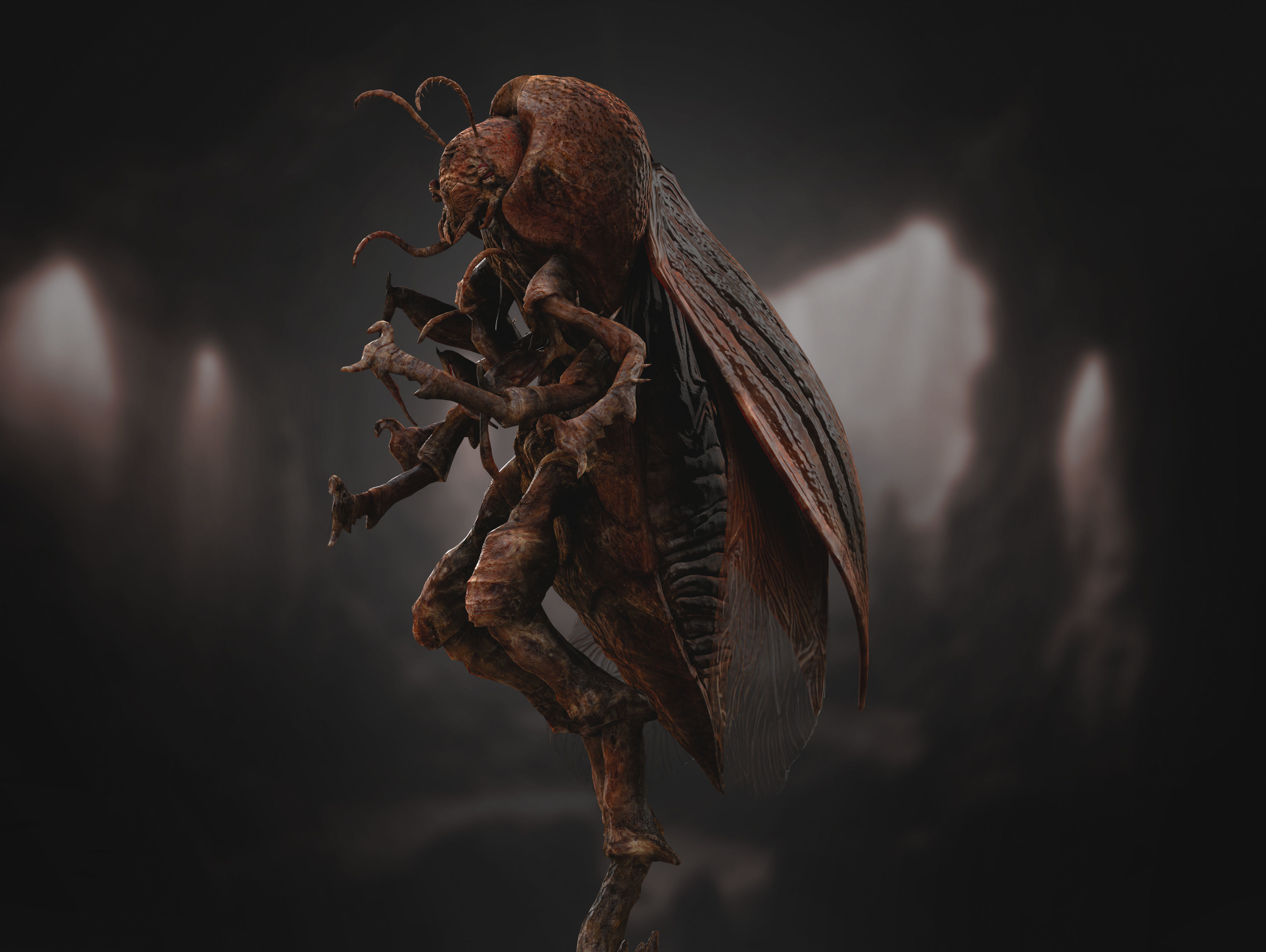 3D model Insectoid Creature VR / AR / low-poly | CGTrader