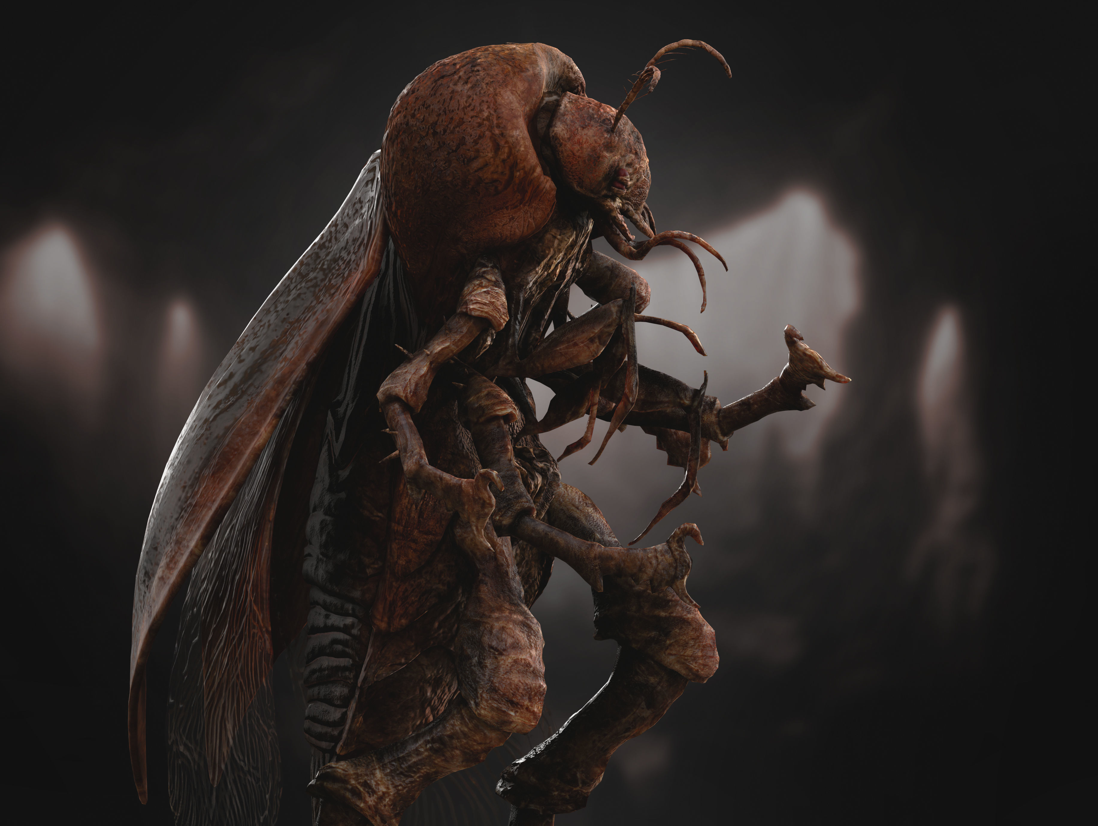 3D model Insectoid Creature VR / AR / low-poly | CGTrader