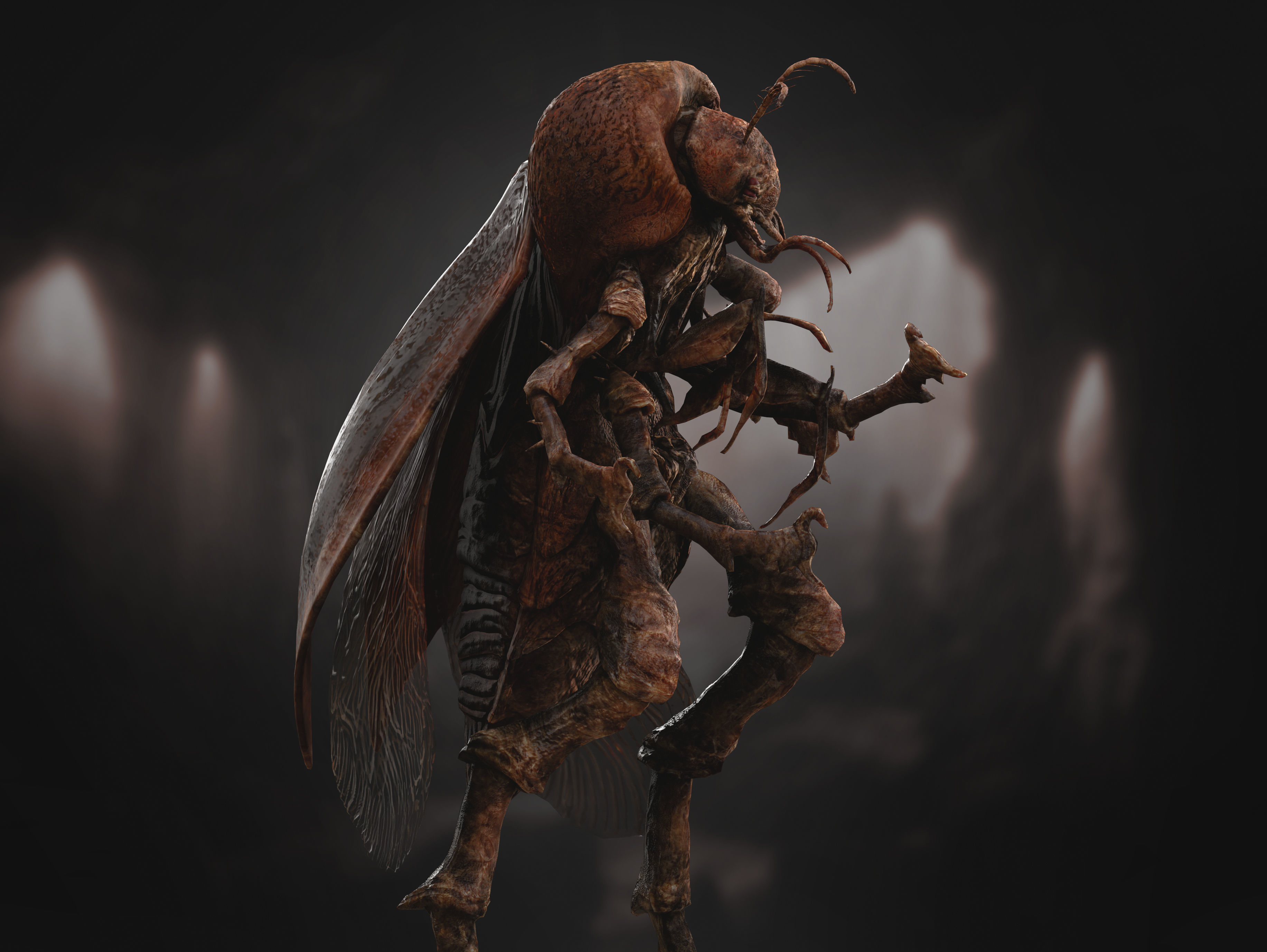3D model Insectoid Creature VR / AR / low-poly | CGTrader