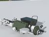 Old straight engine inline engine - simple 3D model | CGTrader