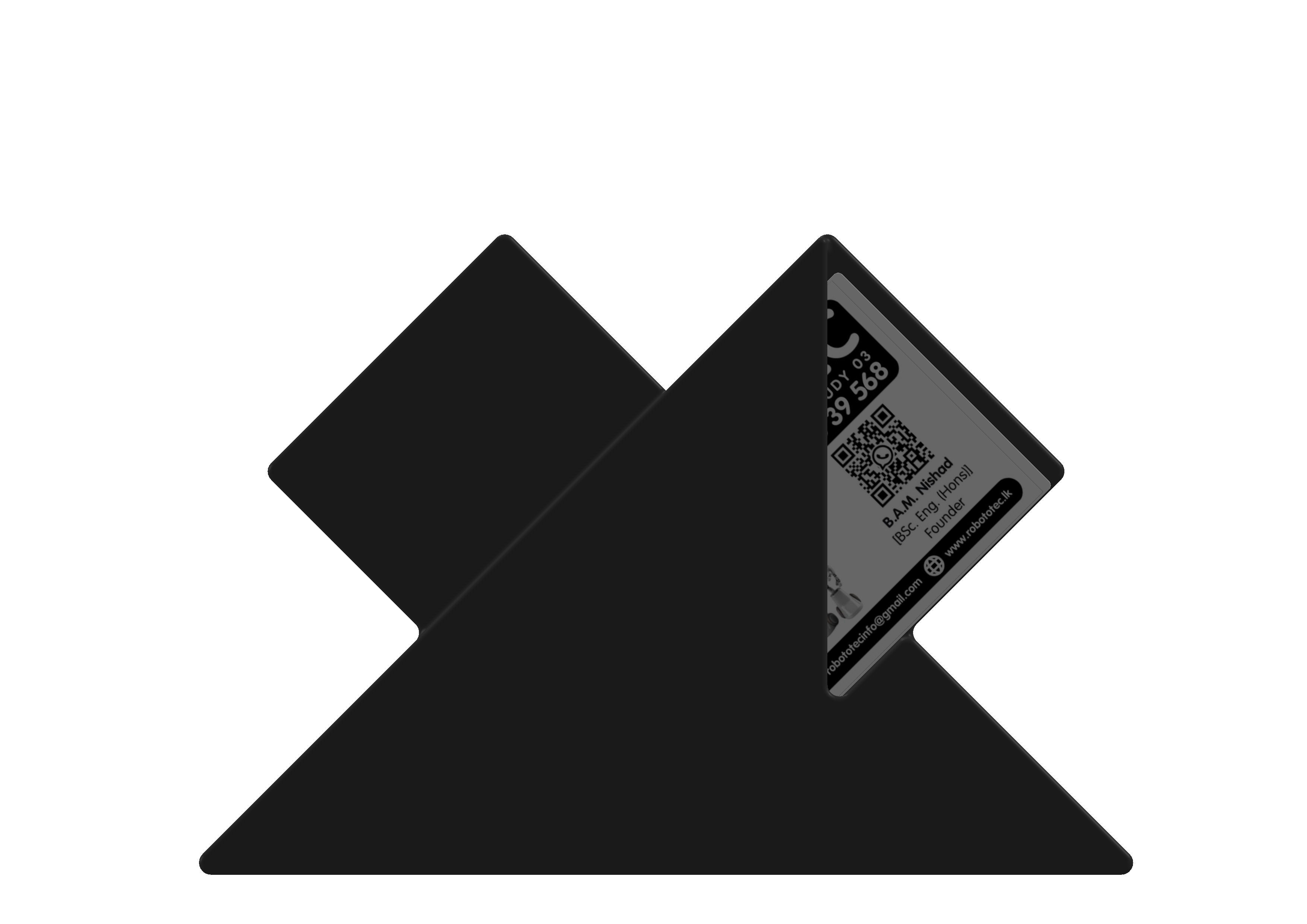 Modern Business Card Holder 3D Printable STL File 3D model 3D printable ...