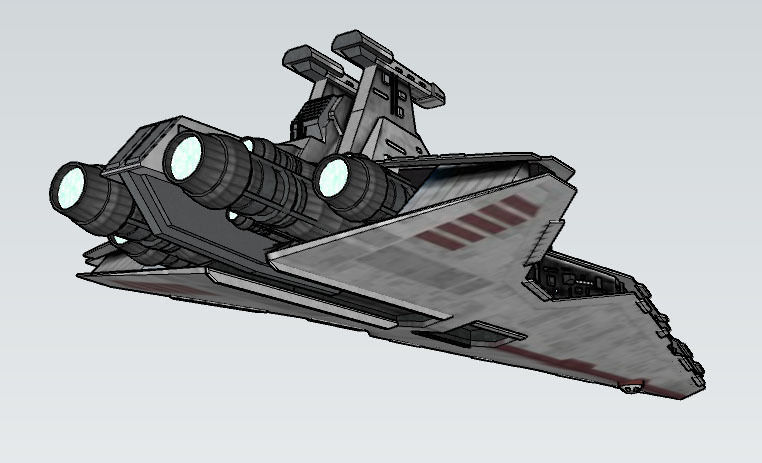 3D model Star Wars Venator VR / AR / low-poly | CGTrader