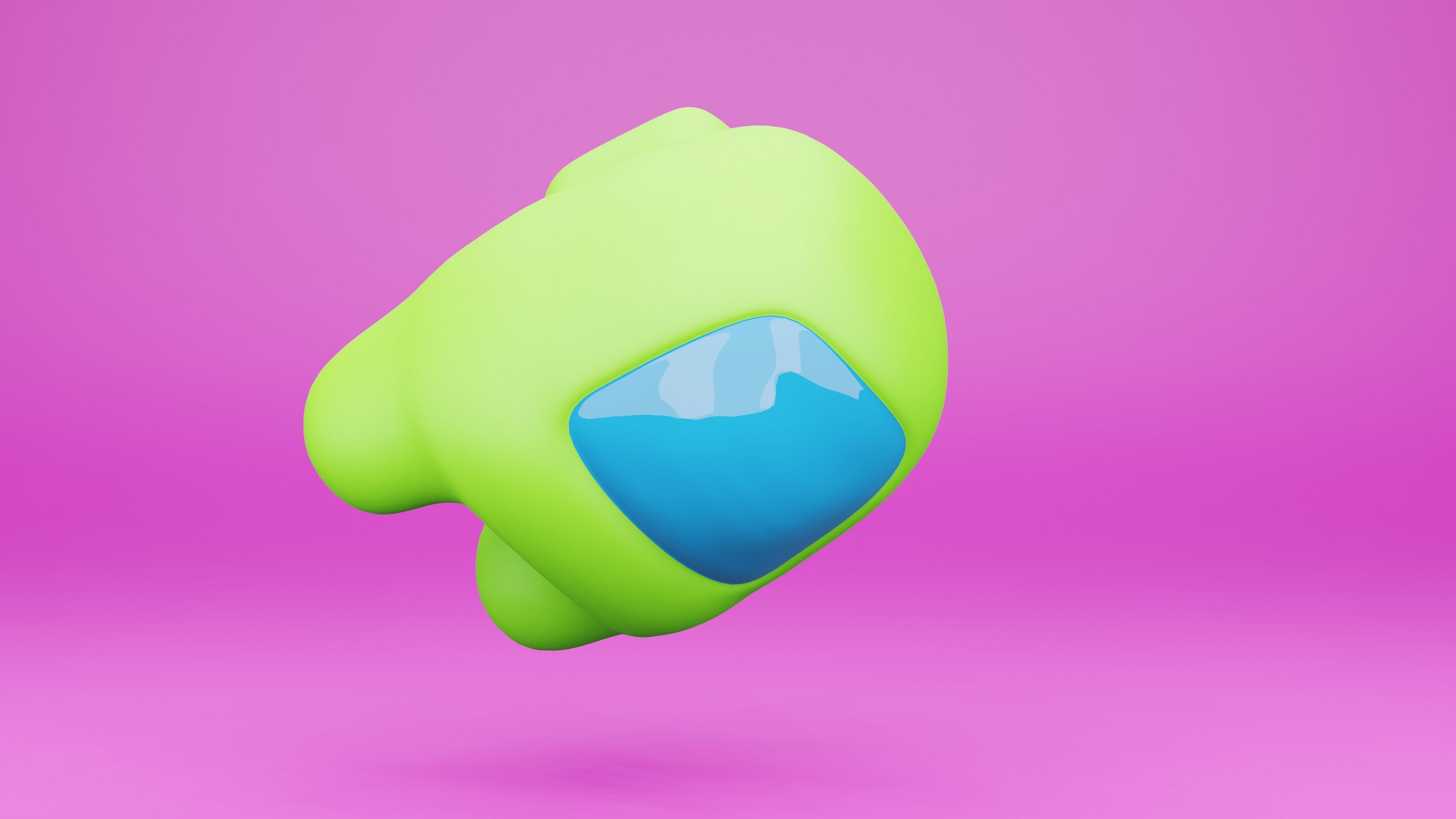 3D render Game Among Us light green body 3D model | CGTrader