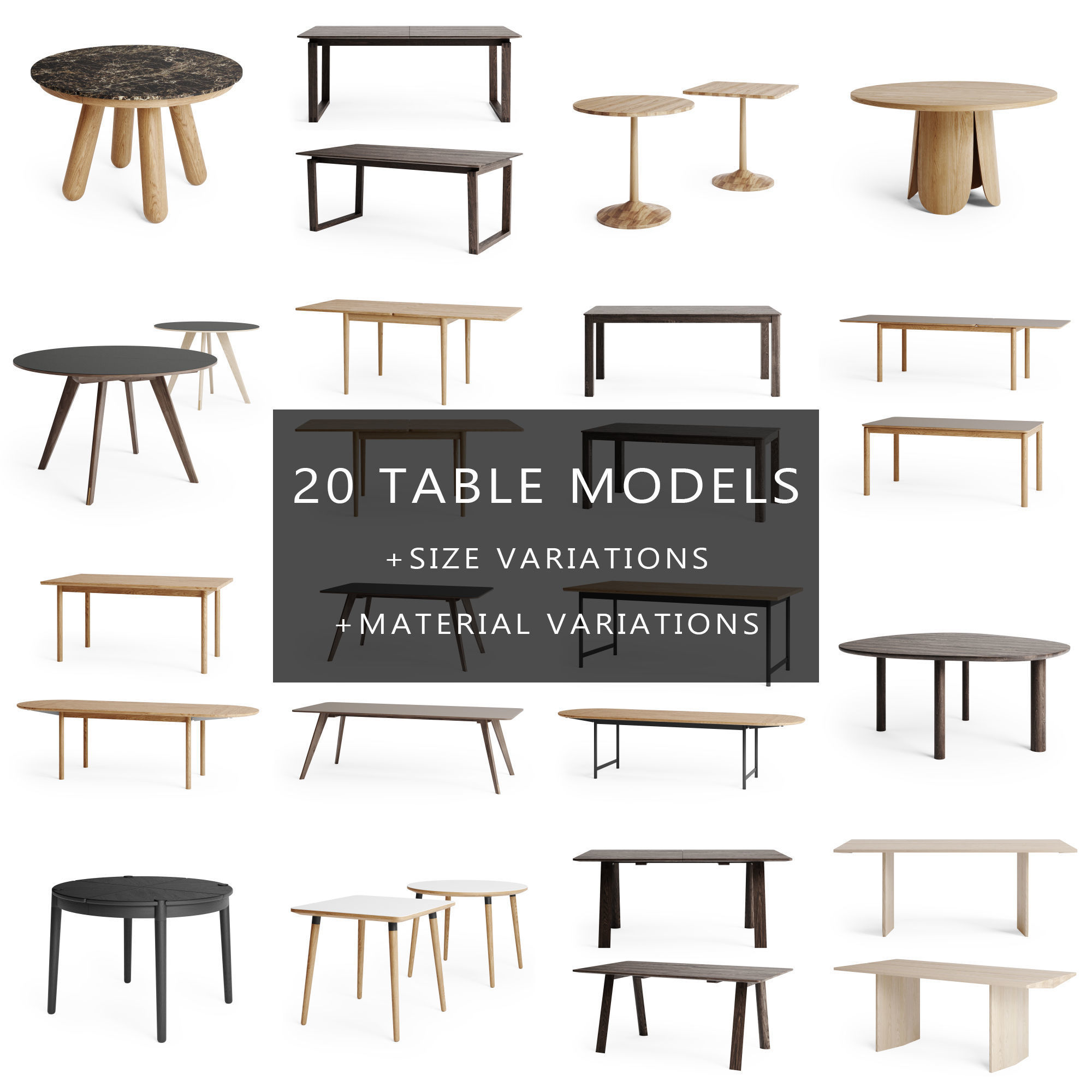 Bolia Dining Table Collection Vol1 | CGTrader