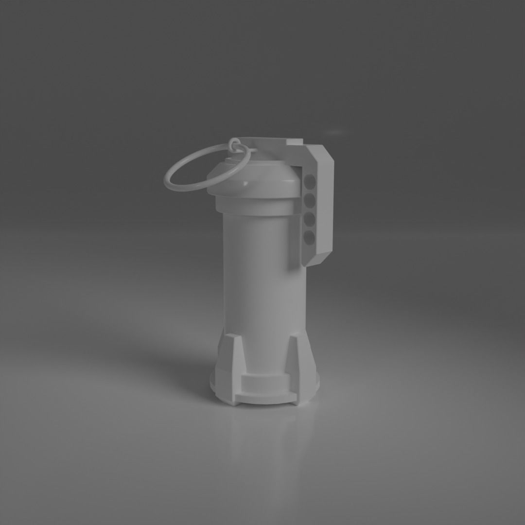 Flashbang grenade free 3D model 3D printable | CGTrader