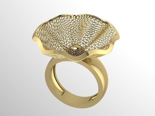 Fusion ring flower design 3D model 3D printable | CGTrader