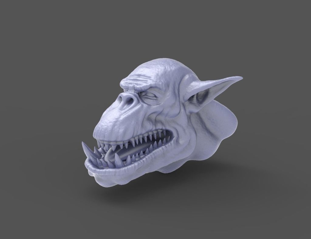 HEAD-Orc-9 high poly sculpt 3D model | CGTrader