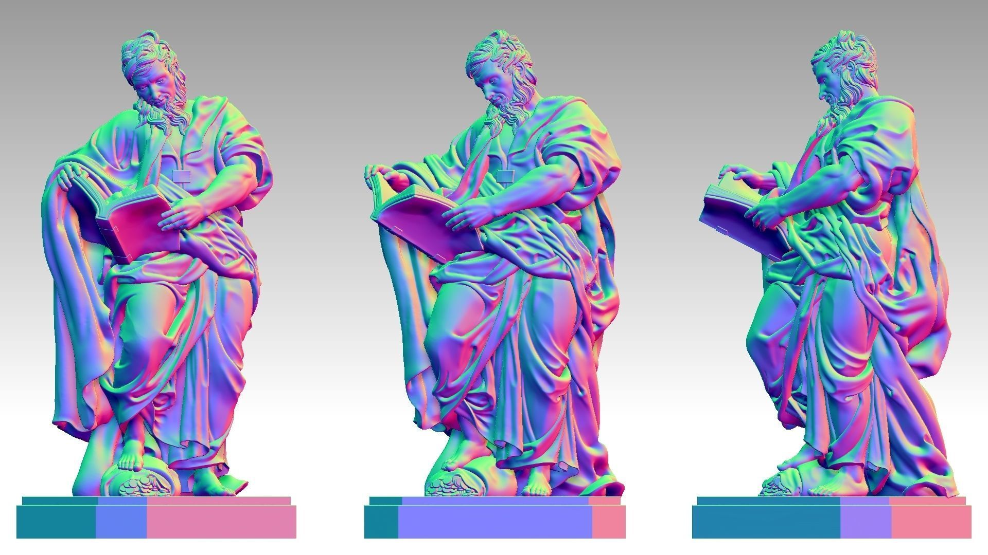Saint Matthew 3D model 3D printable | CGTrader