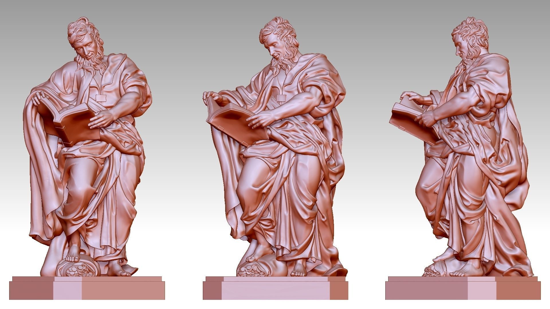 Saint Matthew 3D model 3D printable | CGTrader
