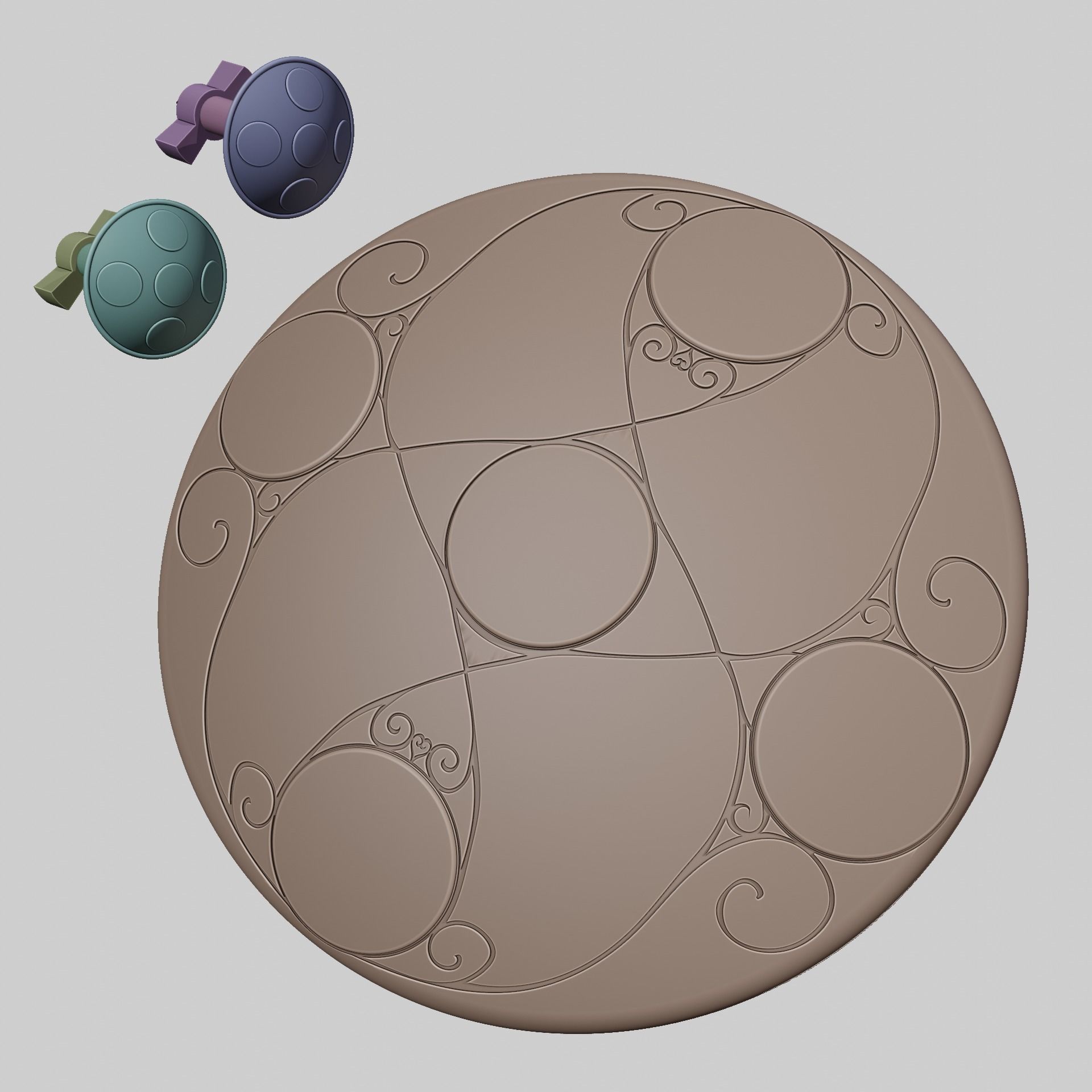 miraculous ladybug earring yo yo 3D model 3D printable | CGTrader