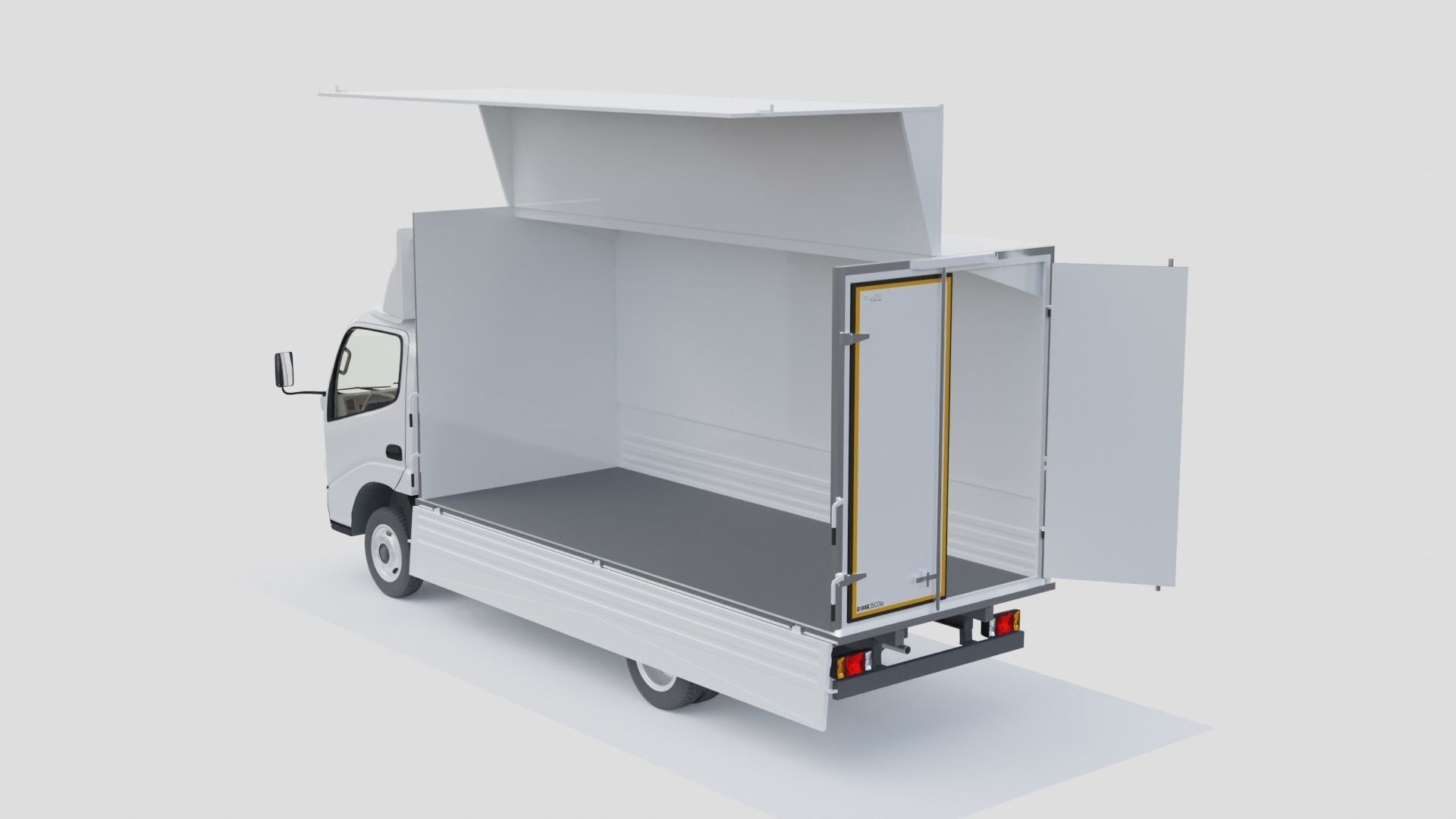 3D model Toyota Dyna 1999 Long Vans Set VR / AR / low-poly | CGTrader