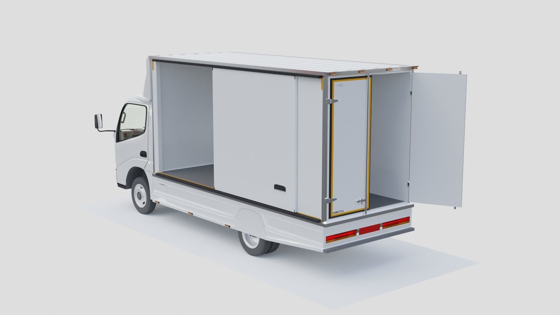 3D model Toyota Dyna 1999 Long Vans Set VR / AR / low-poly | CGTrader