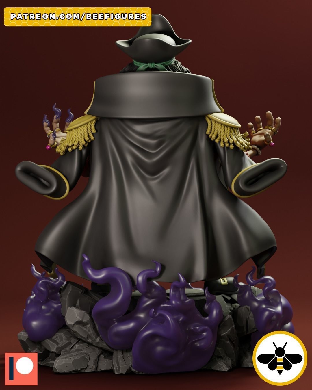 BLACKBEARD - ONE PIECE - FAN ART 3D model | CGTrader