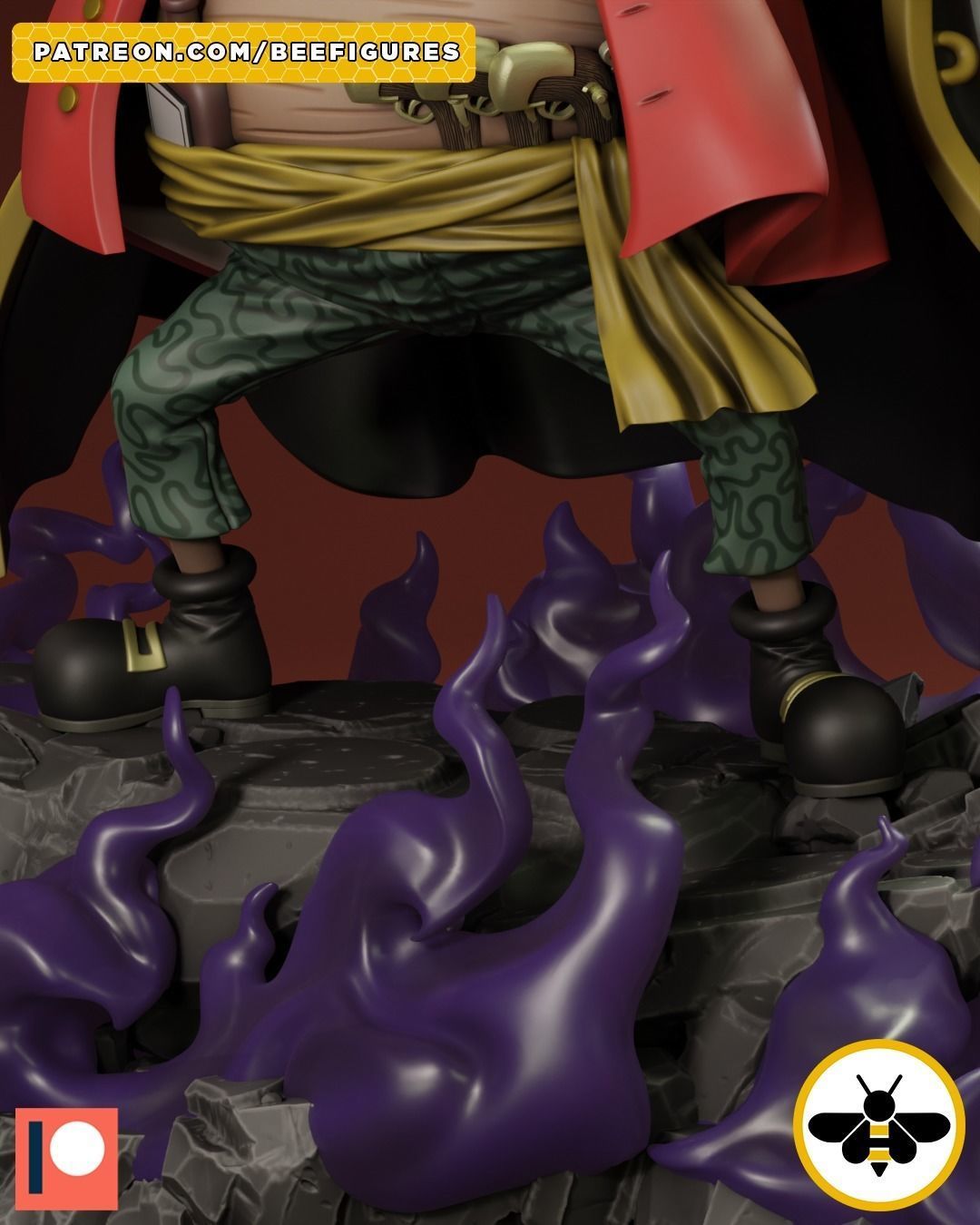 BLACKBEARD - ONE PIECE - FAN ART 3D model | CGTrader
