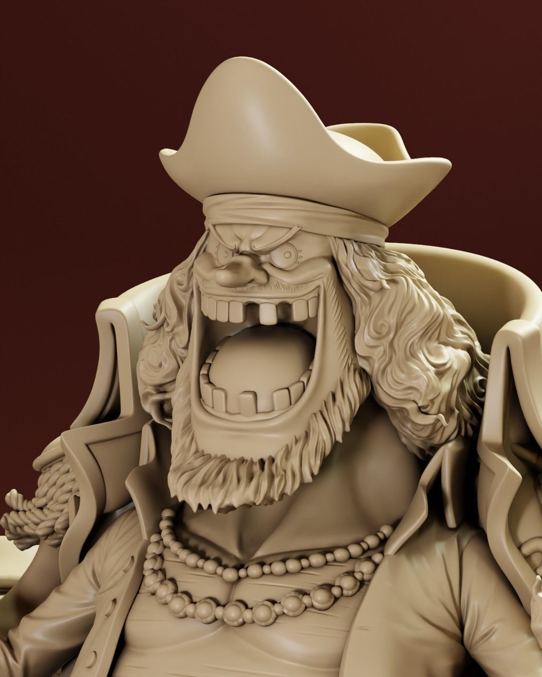 BLACKBEARD - ONE PIECE - FAN ART 3D model | CGTrader