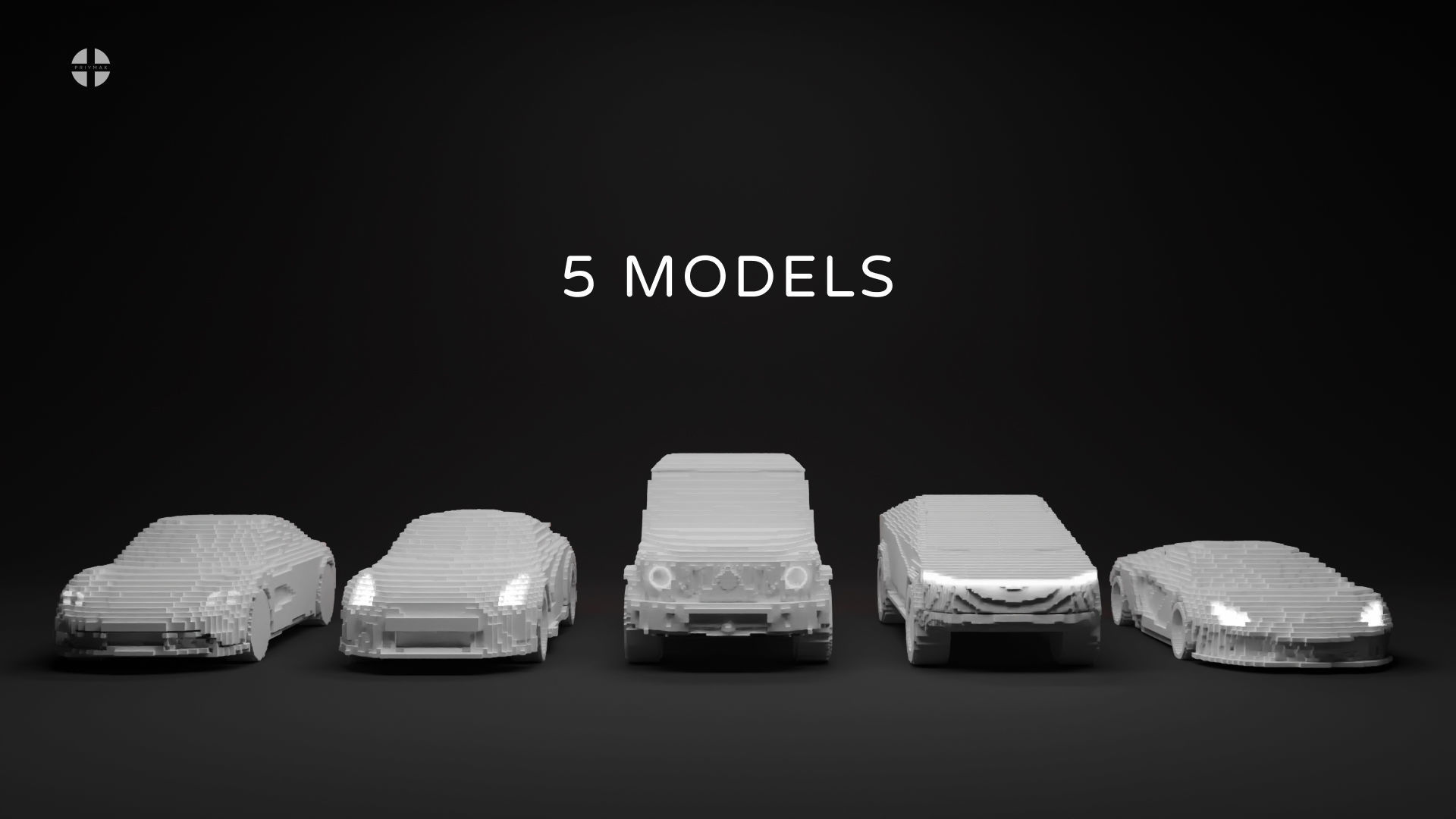 Low-poly VOXEL cars 3D collection 6 formats 3D model | CGTrader