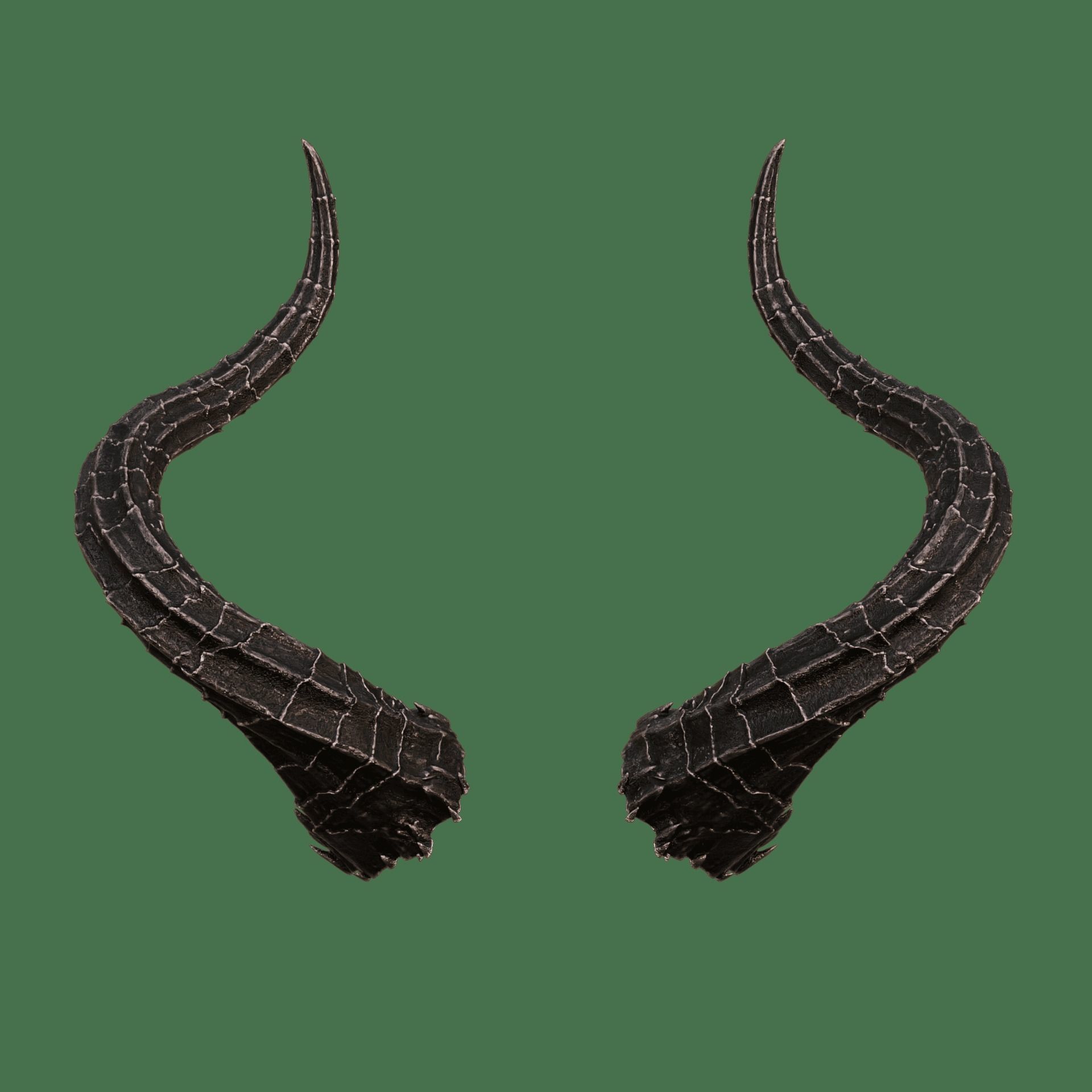 Fantasy Cambion Devil Horns Set Baldurs Gate 3 3D model 3D printable ...
