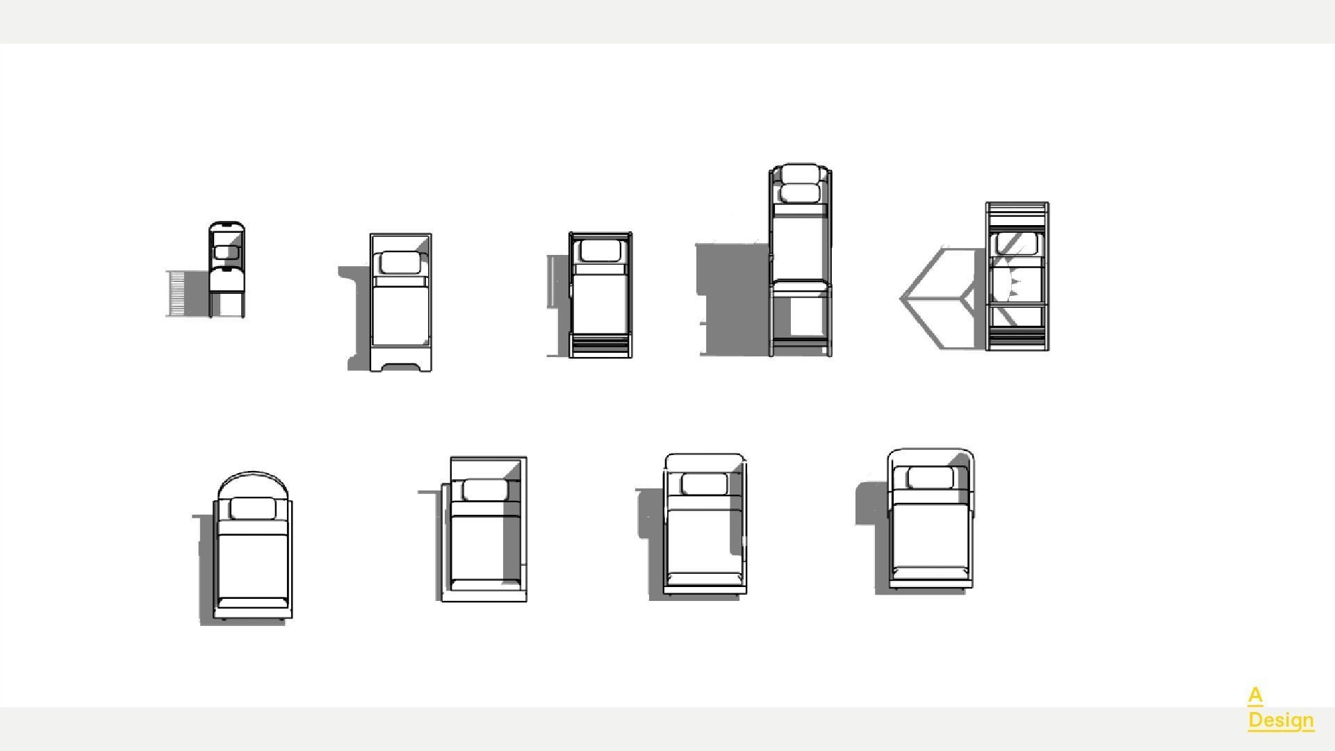 Small beds - Pack of revit families 3D model | CGTrader