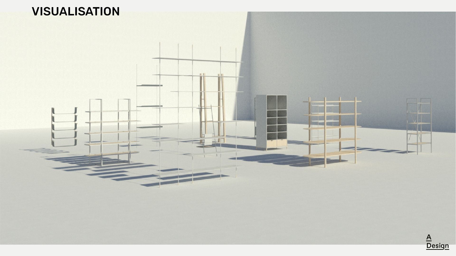Shelving - Pack of revit families 3D model | CGTrader