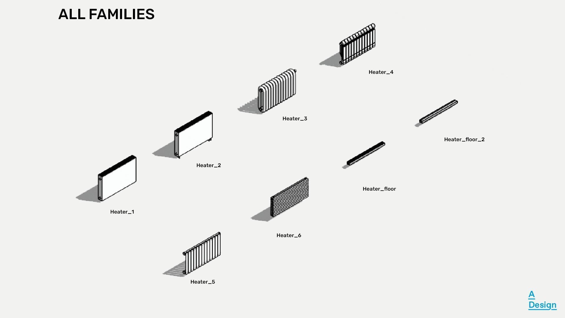 Heating - Pack of revit families 3D model | CGTrader