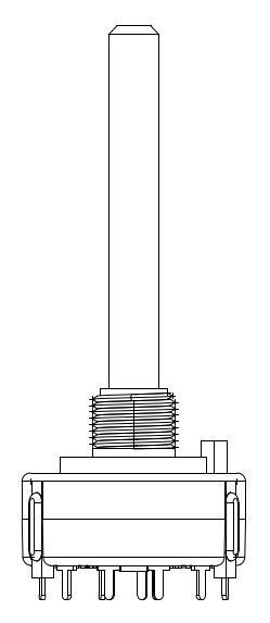 Rotary switch 3 circuits 4 positions 3D model | CGTrader