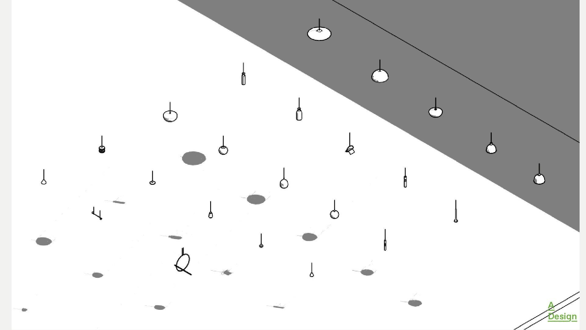 Ceiling lamps - Pack of revit families 3D model | CGTrader