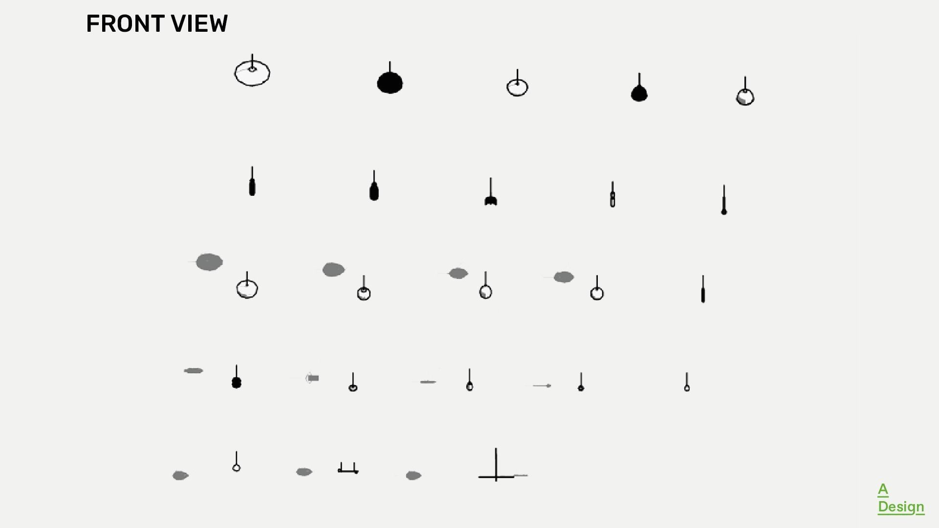 Ceiling lamps - Pack of revit families 3D model | CGTrader