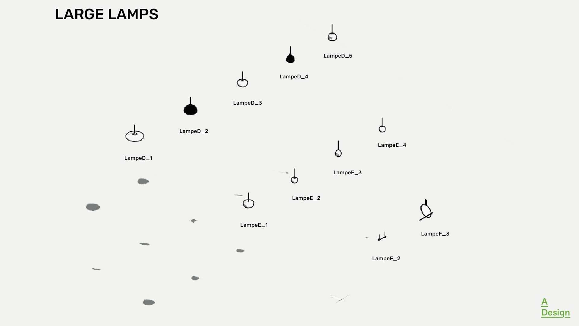 Ceiling lamps - Pack of revit families 3D model | CGTrader