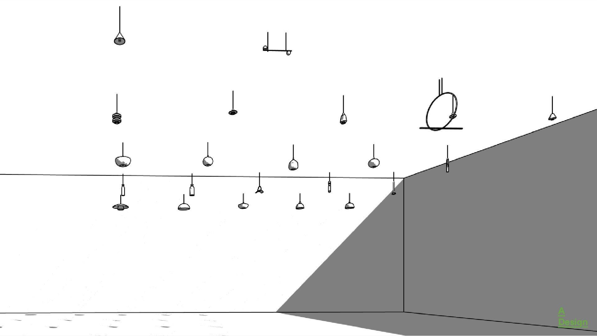 Ceiling lamps - Pack of revit families 3D model | CGTrader