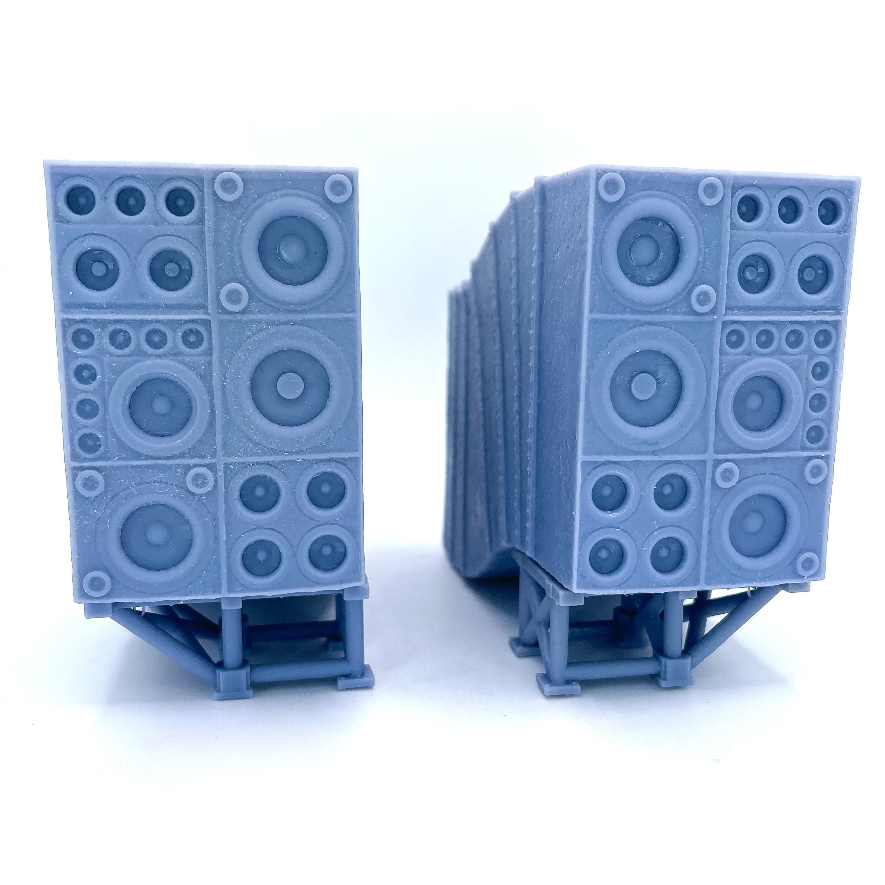 Boom Box Speakers 3D model 3D printable | CGTrader