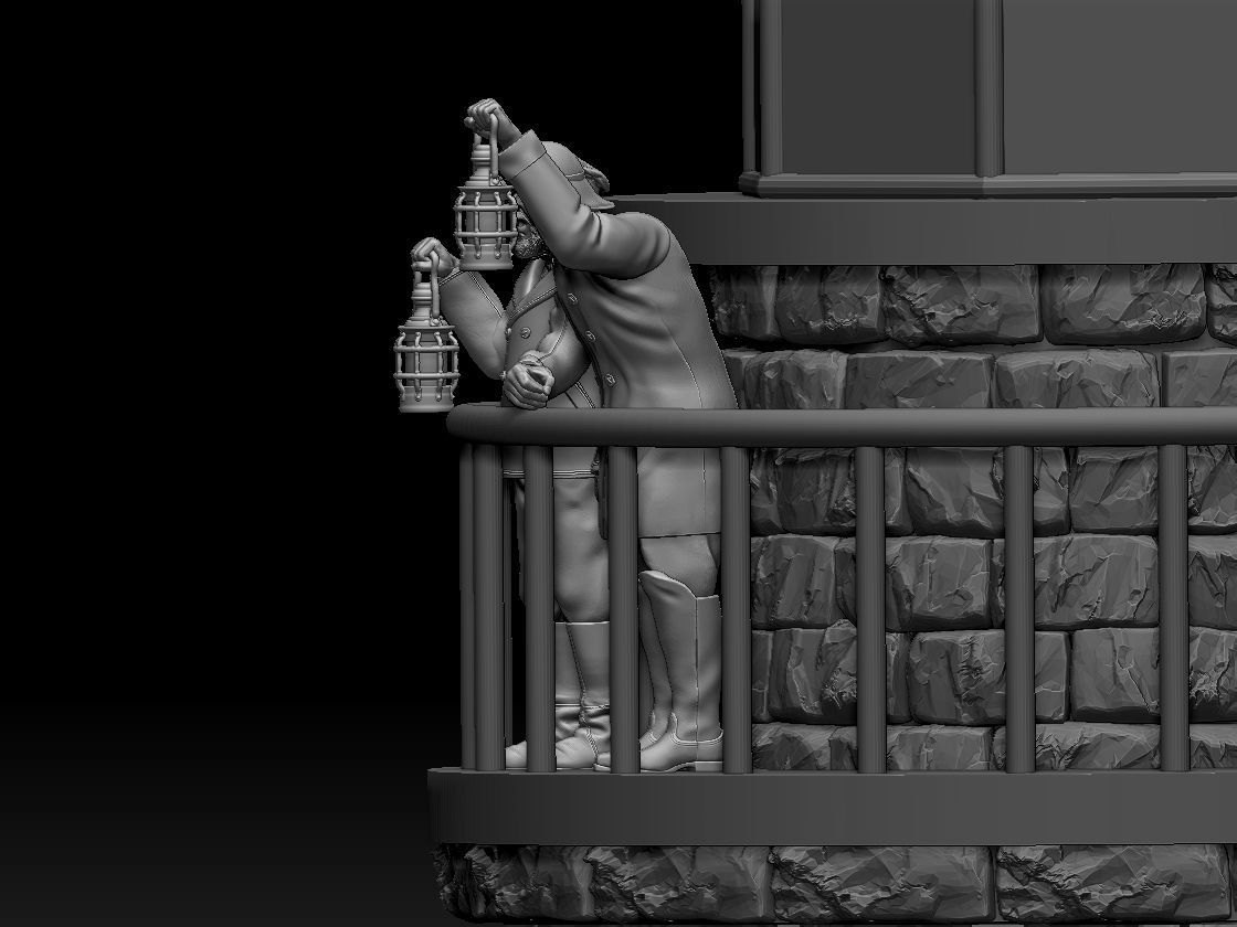 lighthouse keeper 3D model 3D printable | CGTrader