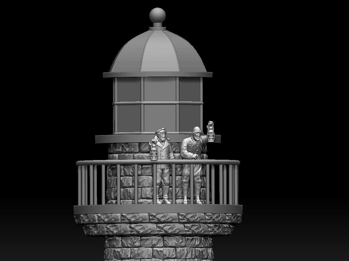 lighthouse keeper 3D model 3D printable | CGTrader