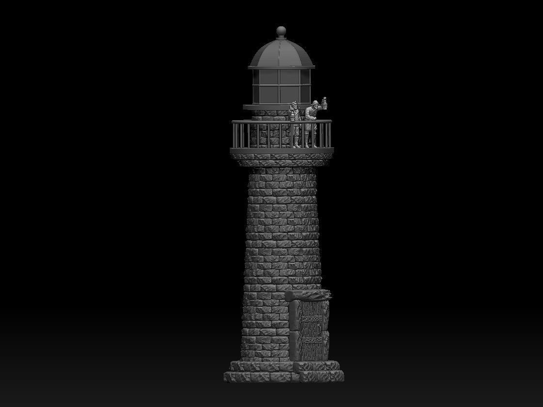 lighthouse keeper 3D model 3D printable | CGTrader